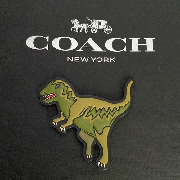 Coach | Shoes | Rare Coach Rexy Dinosaur Green Leather Patch Sneaker ...